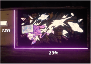 Graffiti projection mapping experience – Jesse James - HeavyM Blog