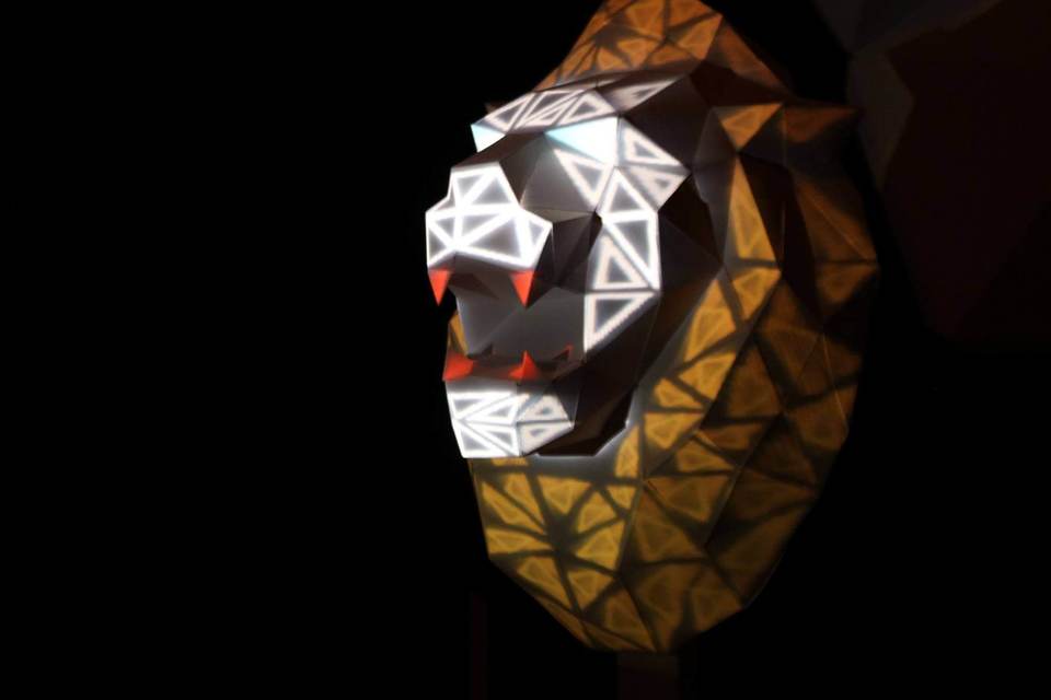 Origami lion: discover a unique mapping project - HeavyM Blog